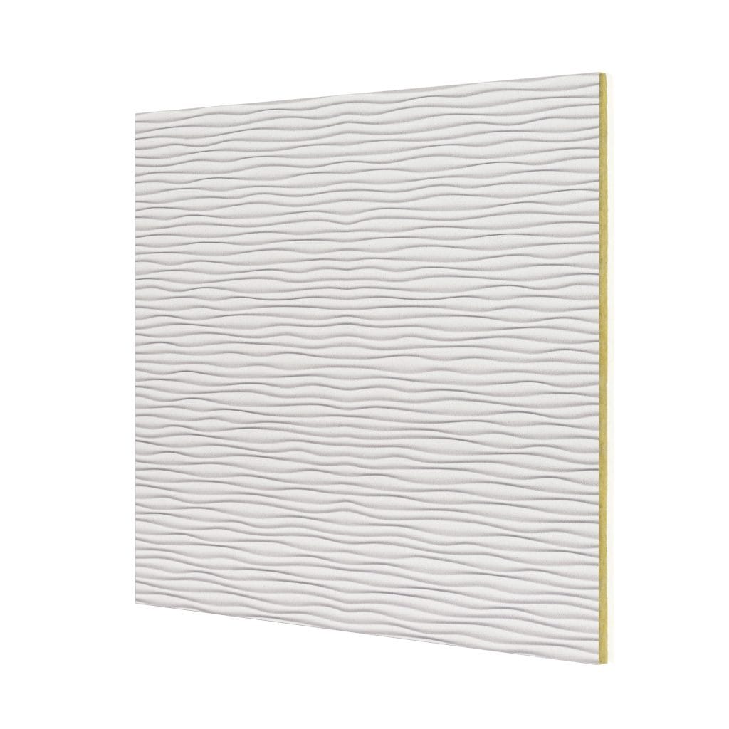 Decorative ceiling panels 60x60 cm white waves